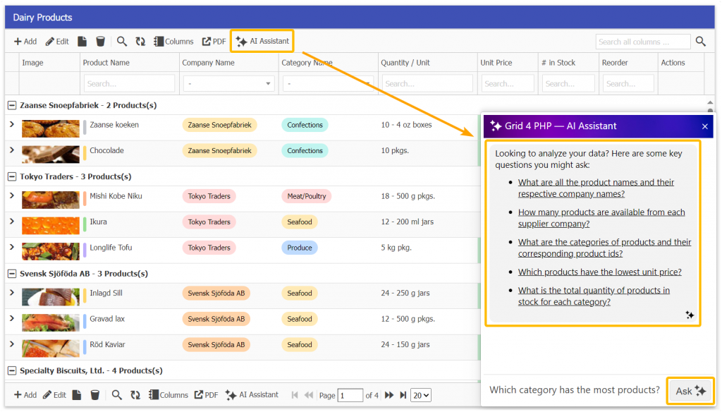 GridPHP: The Leading PHP DataGrid | AI Powered, Fast CRUD
