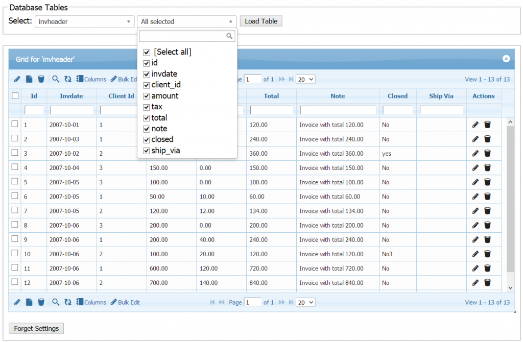 Php Database Editor For Sql Server Oracle Db2 Mysql Etc