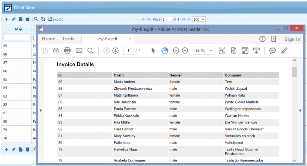 export-pdf-html | Grid 4 PHP Framework
