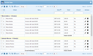 group-column-summary | Grid 4 PHP Framework