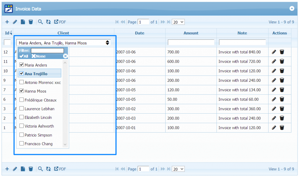 multiselect-filter | Grid 4 PHP Framework