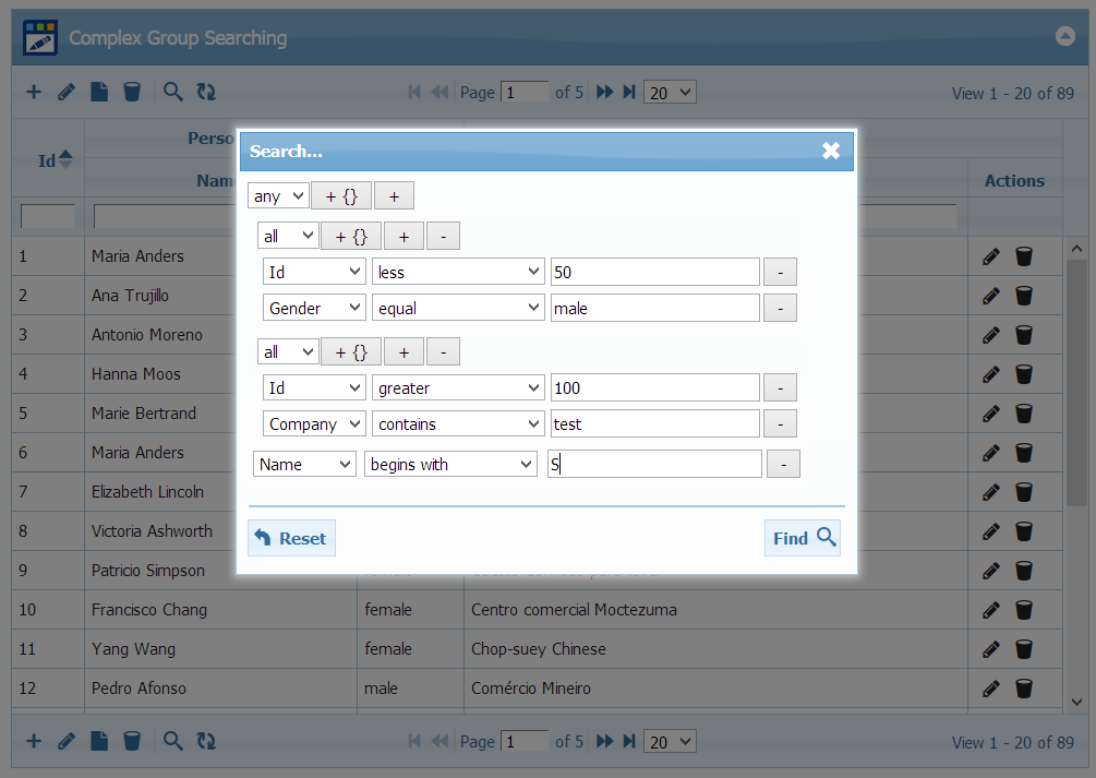 search-group | Grid 4 PHP Framework
